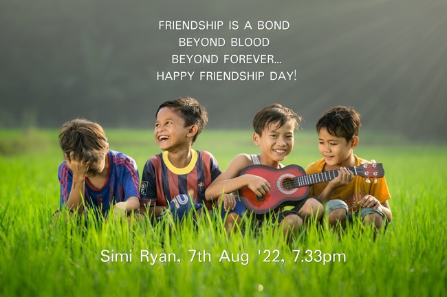 FRIENDSHIP IS A BOND BEYOND BLOOD BEYOND FOREVER... HAPPY - Quozio