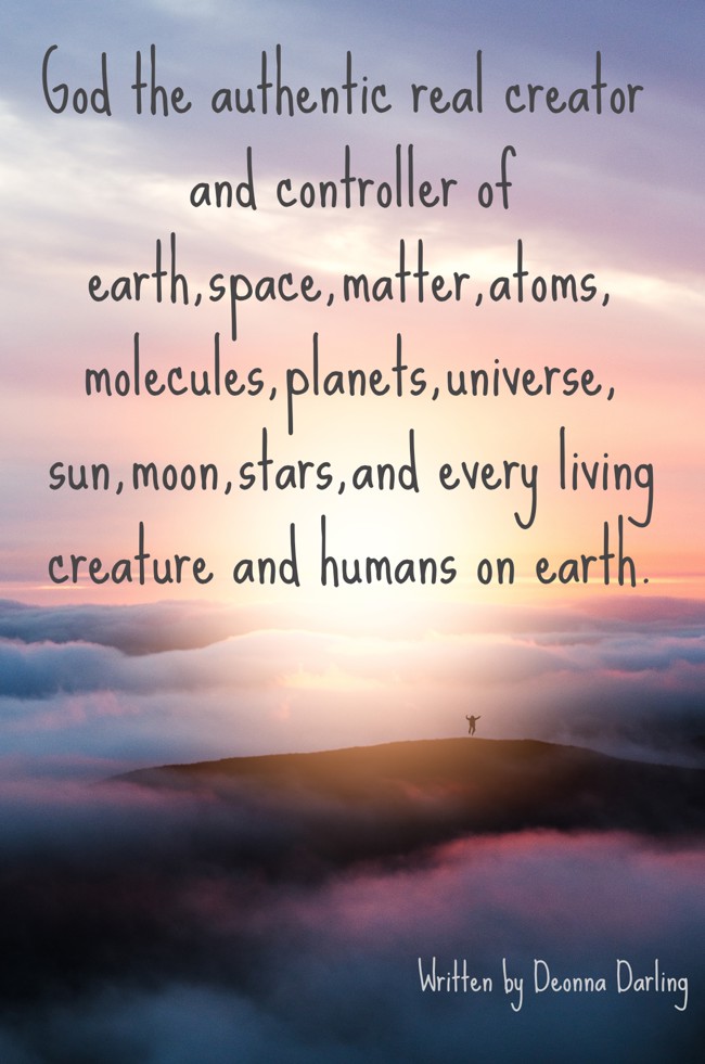 God the authentic real creator and controller of - Quozio