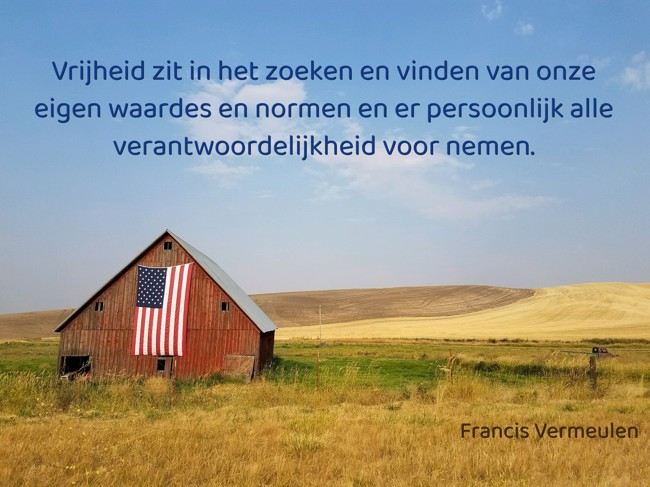 Vrijheid zit in het zoeken en vinden van onze eigen waardes - Quozio