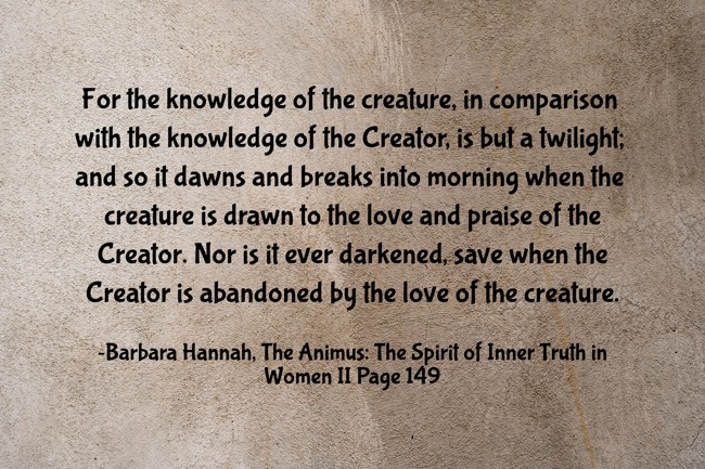 For the knowledge of the creature, in comparison with the - Quozio