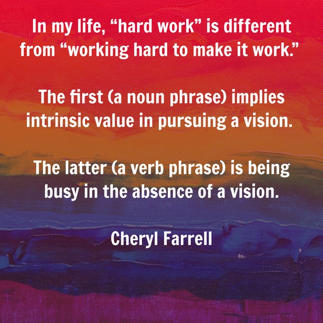 In my life, “hard work” is different from “working hard to - Quozio