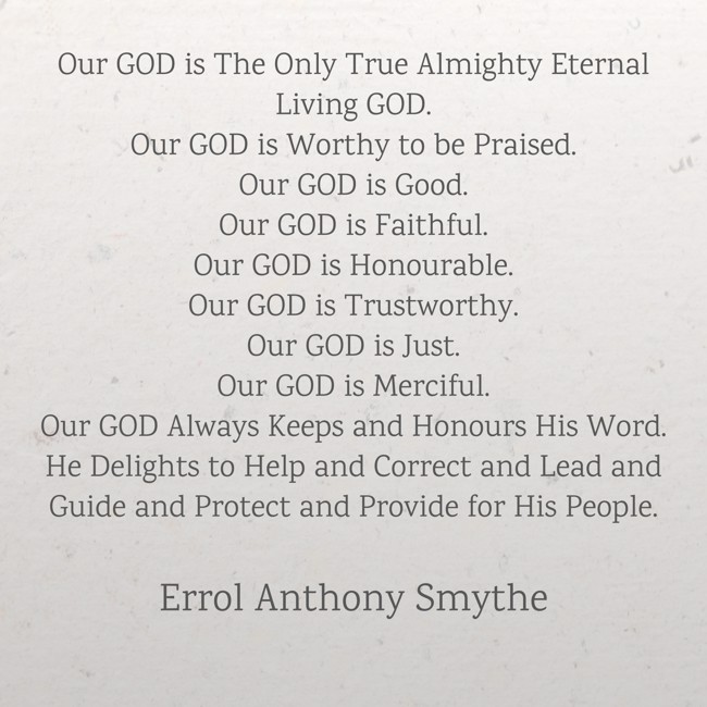 Our GOD is The Only True Almighty Eternal Living GOD. Our - Quozio