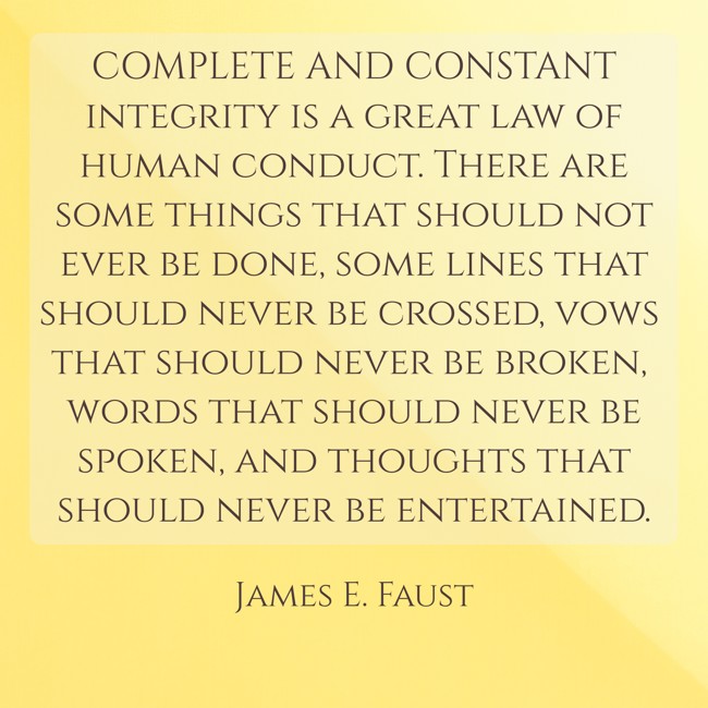 COMPLETE AND CONSTANT integrity is a great law of human - Quozio