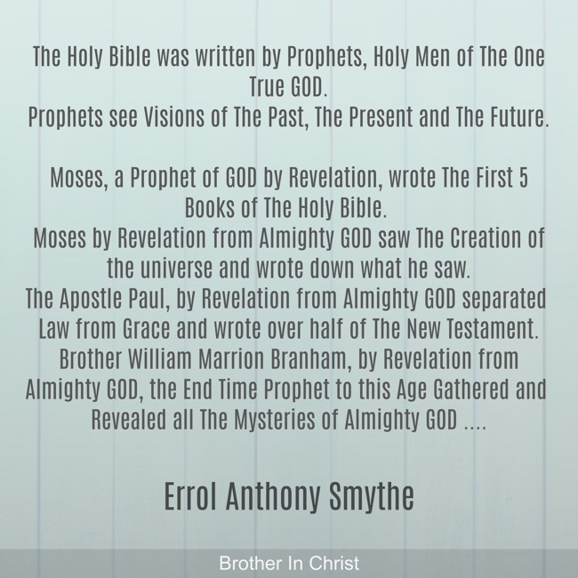 The Holy Bible was written by Prophets, Holy Men of The One - Quozio