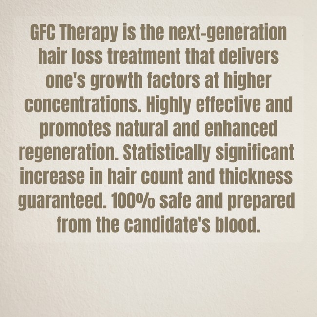 GFC Therapy is the next-generation hair loss treatment that - Quozio